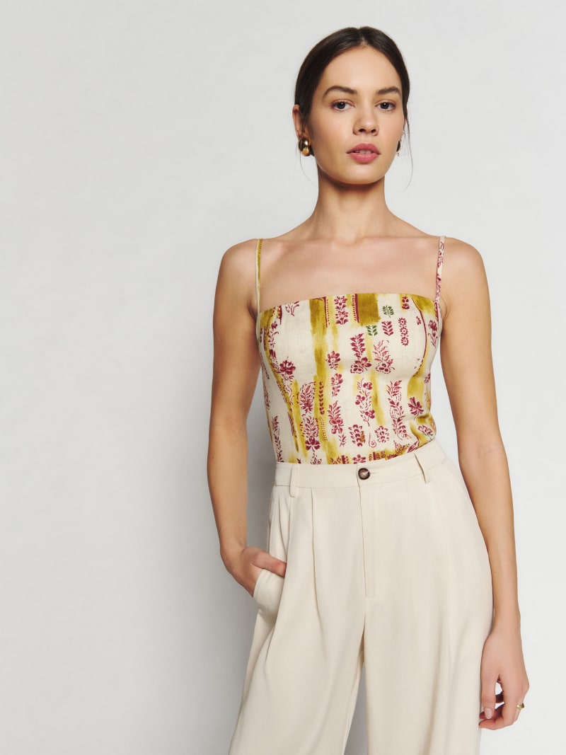 Overland Linen Top - Sleeveless | Reformation