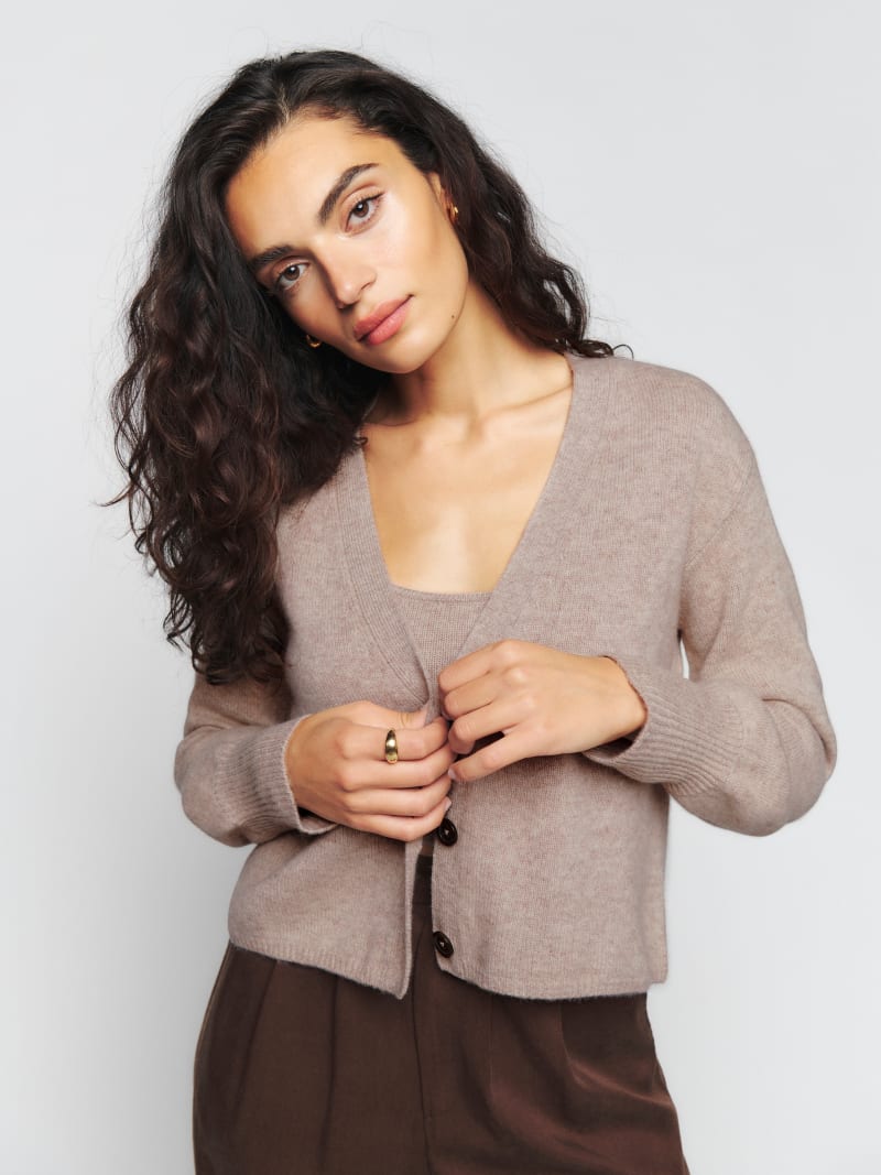 Varenne Cashmere Tank And Cardi Set - Sustainable Sweaters | Reformation