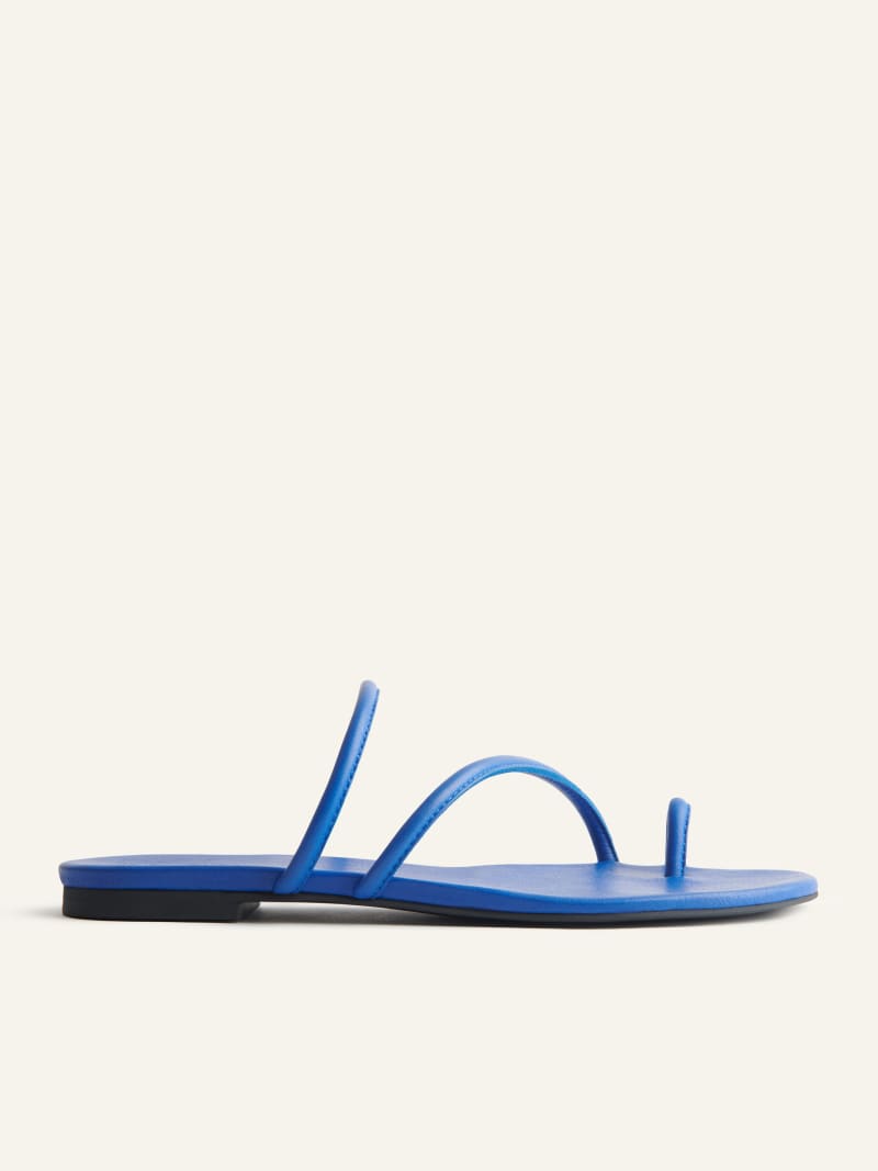 Ludo Toe Ring Strappy Flat Sandal - Sustainable Shoes | Reformation