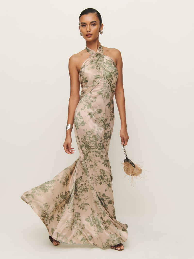 Reformation Veria Silk Dress
