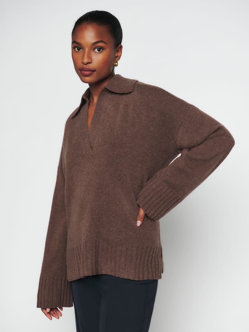 Otto Regenerative Wool Polo Sweater - Sustainable Sweaters | Reformation