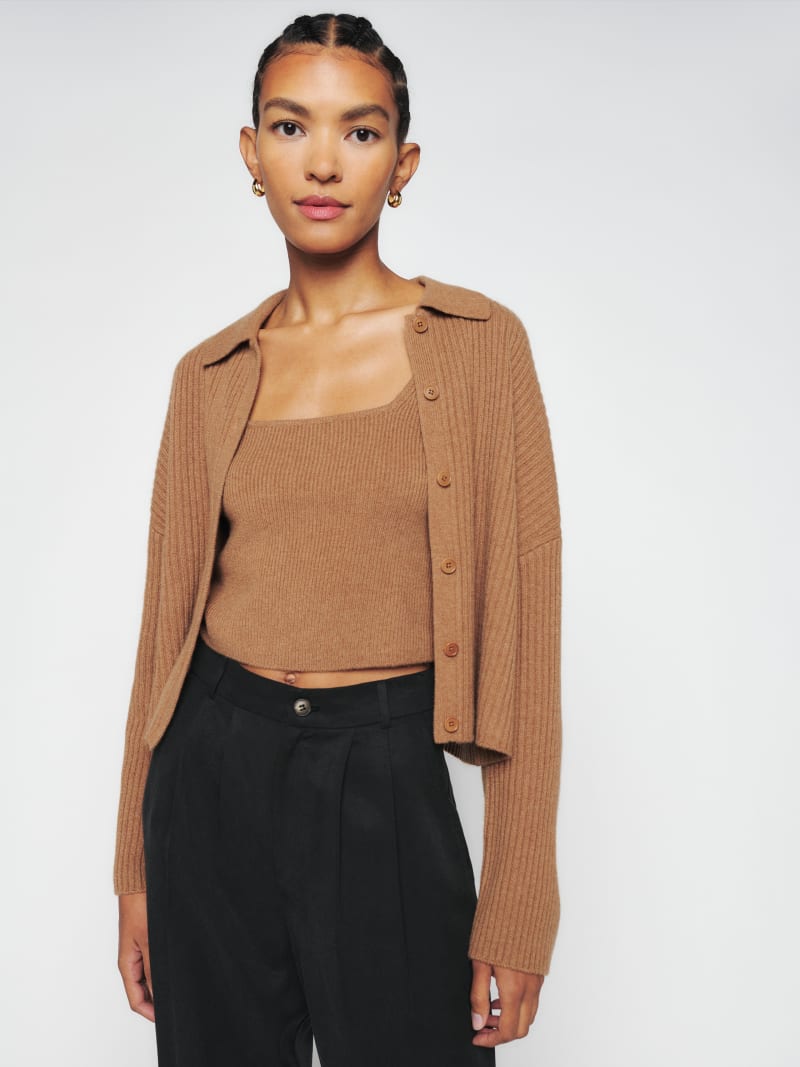 Frida Cashmere Tank And Cardi Set - Sustainable Sweaters | Reformation