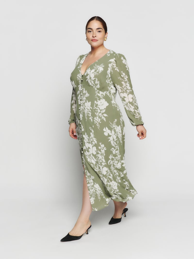Brogan Dress Es - Long Sleeve Midi | Reformation
