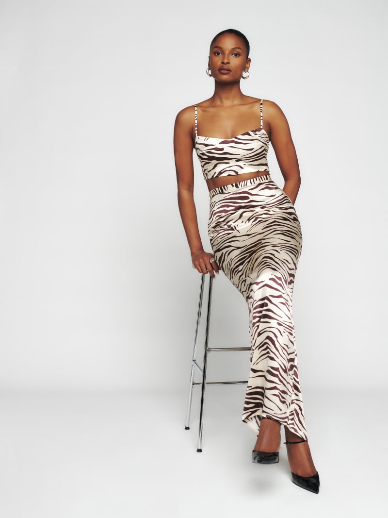 Isabella Silk Two Piece - Sleeveless Ankle | Reformation