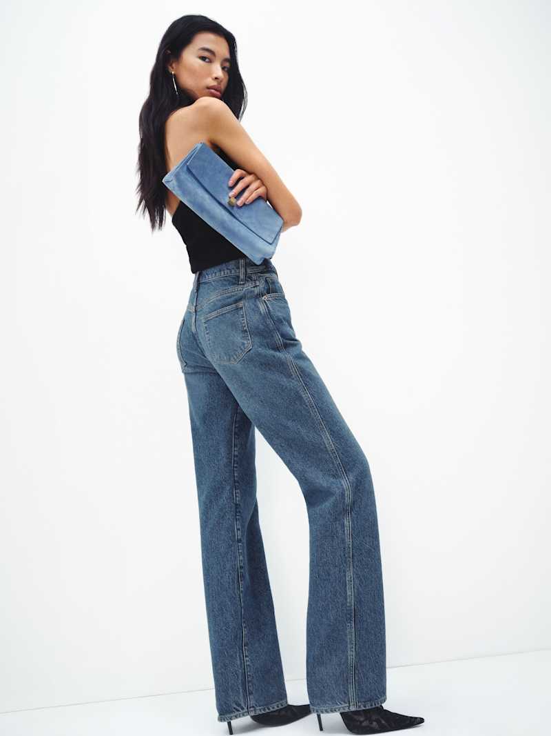 Val 90s Mid Rise Straight Jeans - Sustainable Denim | Reformation