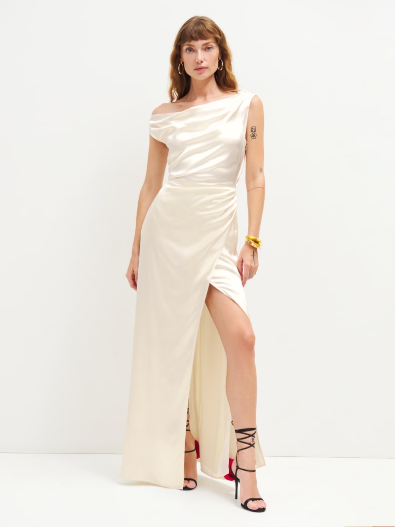 Poema Silk Dress - Sleeveless Bridal | Reformation