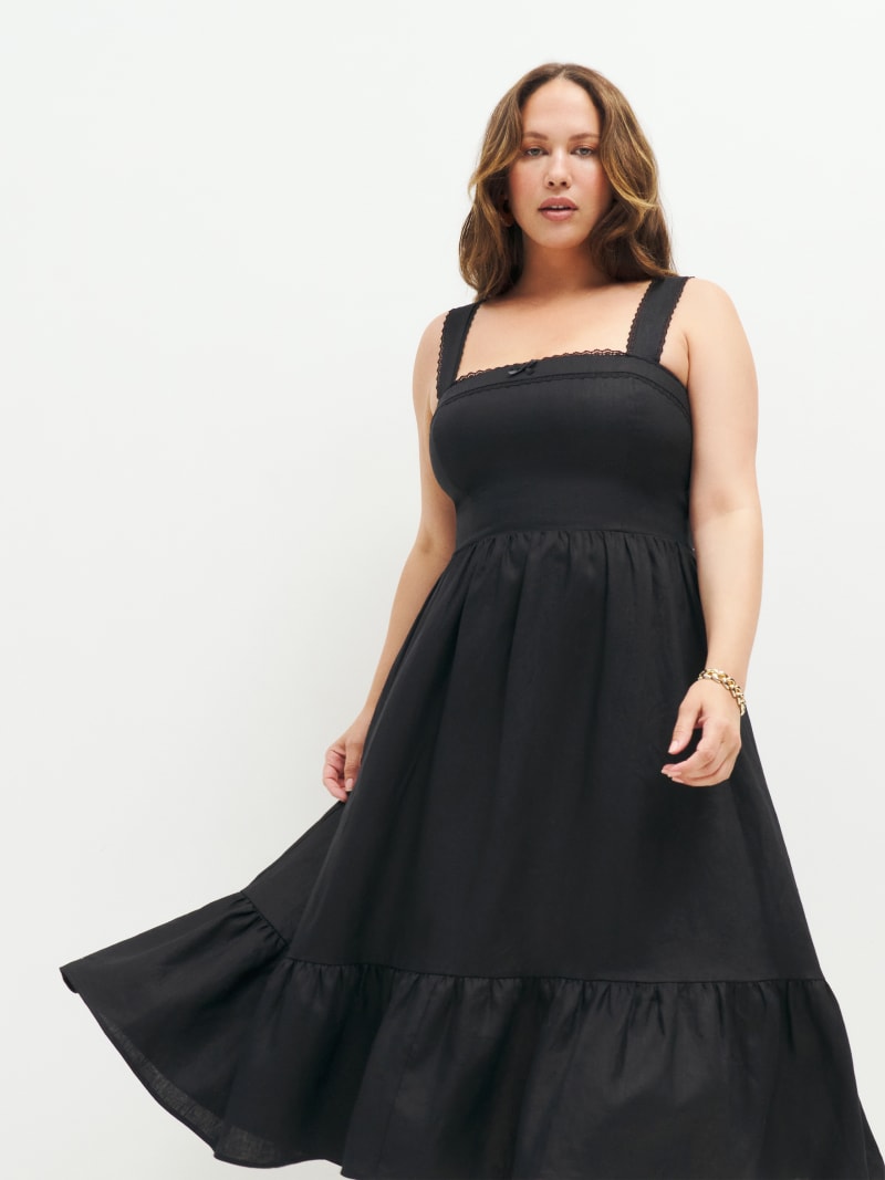 Rowen Linen Dress Es - Sleeveless | Reformation