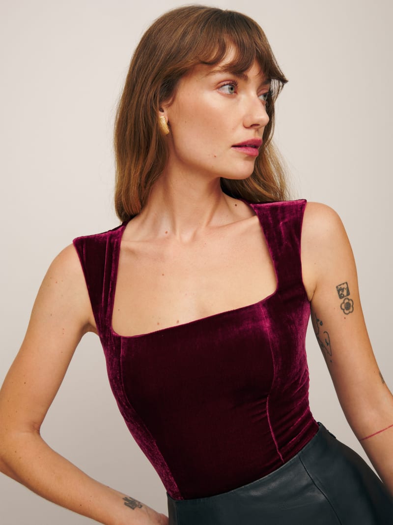 Diandra Velvet Top - Sleeveless | Reformation