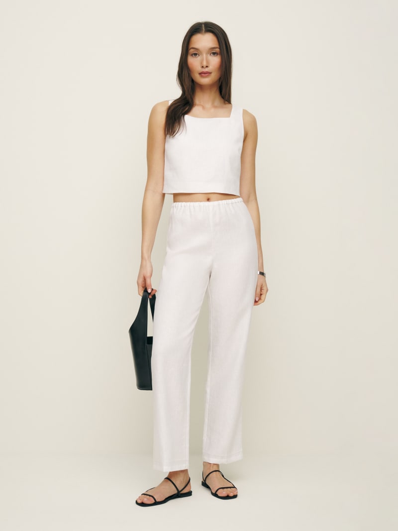 Remi Cropped Linen Pant