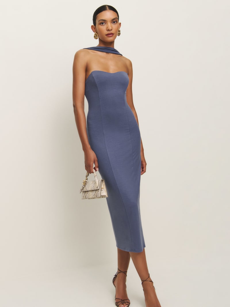 Royal Knit Dress - Strapless | Reformation