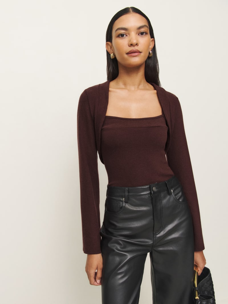 Chloe Knit Shrug Set - Long Sleeve | Reformation
