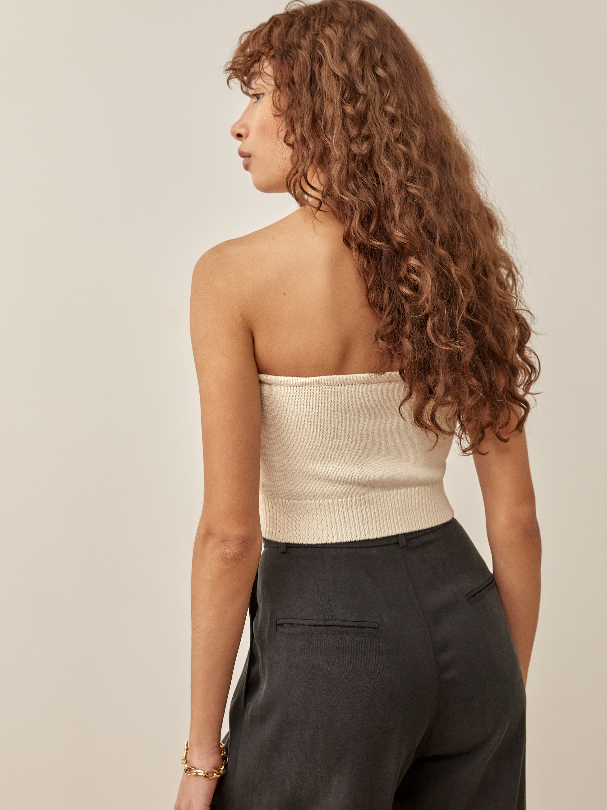 Elisa Cotton Knit Tube Top - Sustainable Sweaters | Reformation