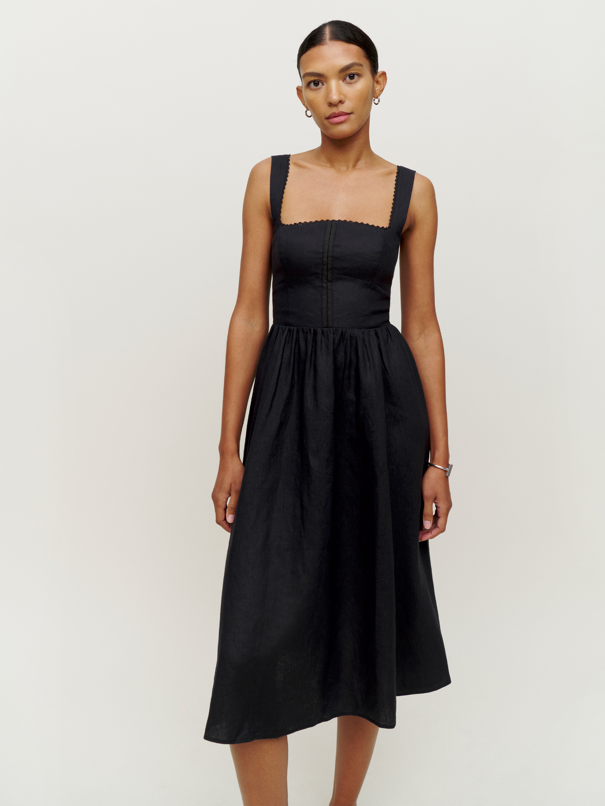 Reformation Tagliatelle Linen Dress