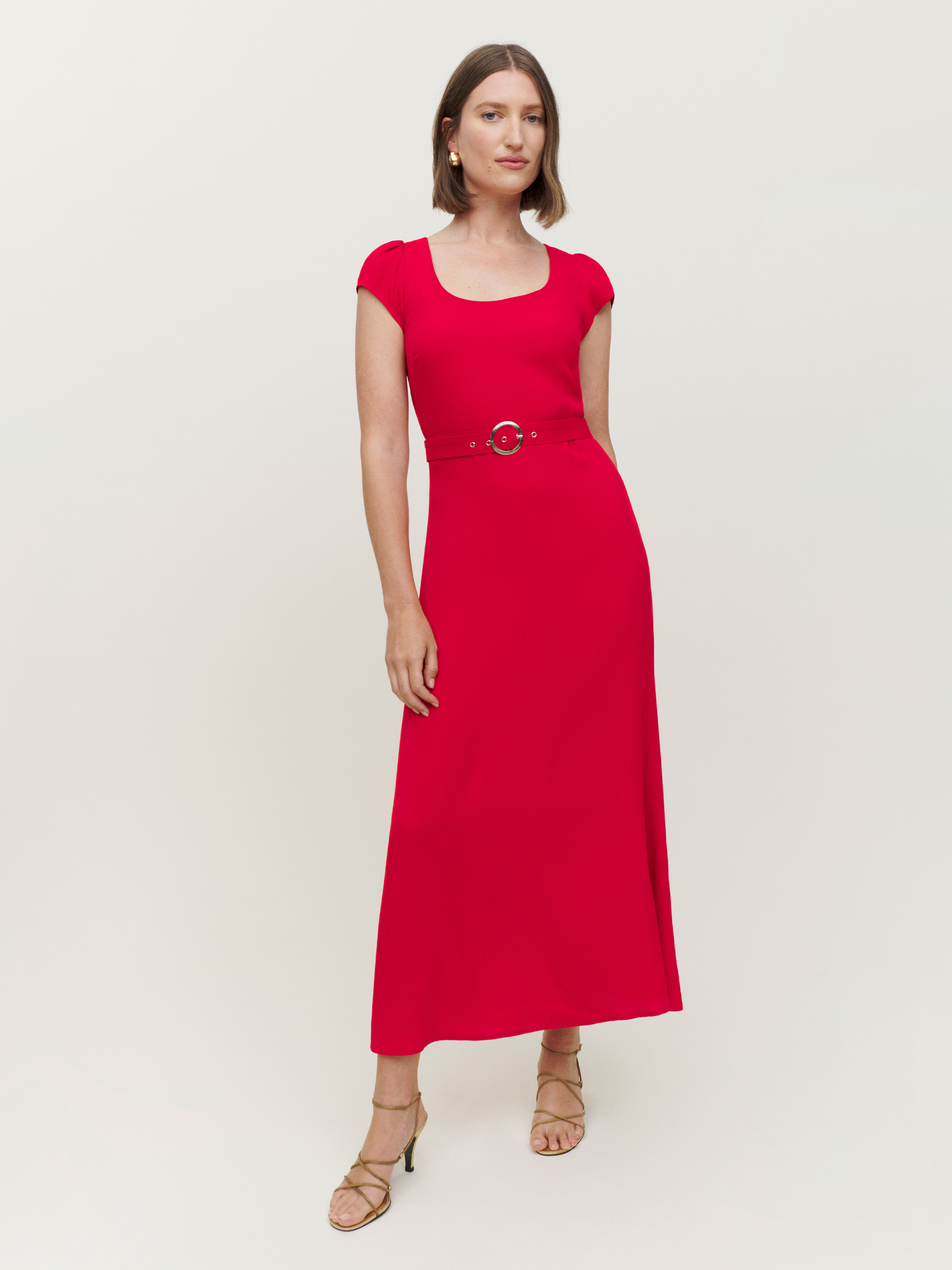 Laina Dress - Short Sleeve Midi | Reformation